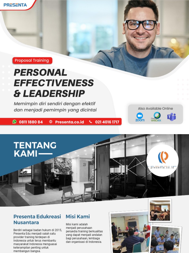 Proposal Training Personal Leadership Presenta Edu | PDF