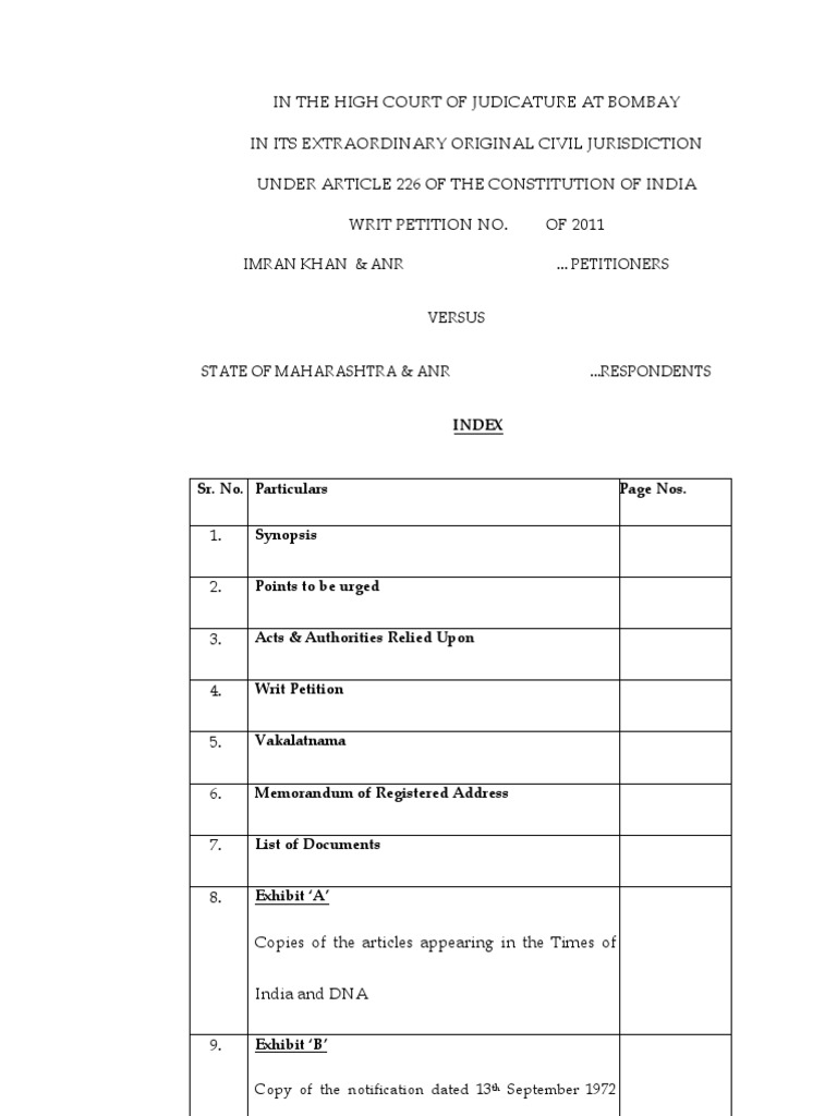 Copy of Writ Petition | Prohibition | Alcoholic Drinks
