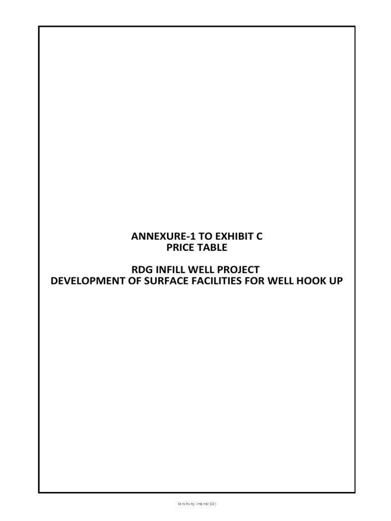 Copy of Exhibit C_Annexure-1 (Price Table) to Compensation Schedule ...