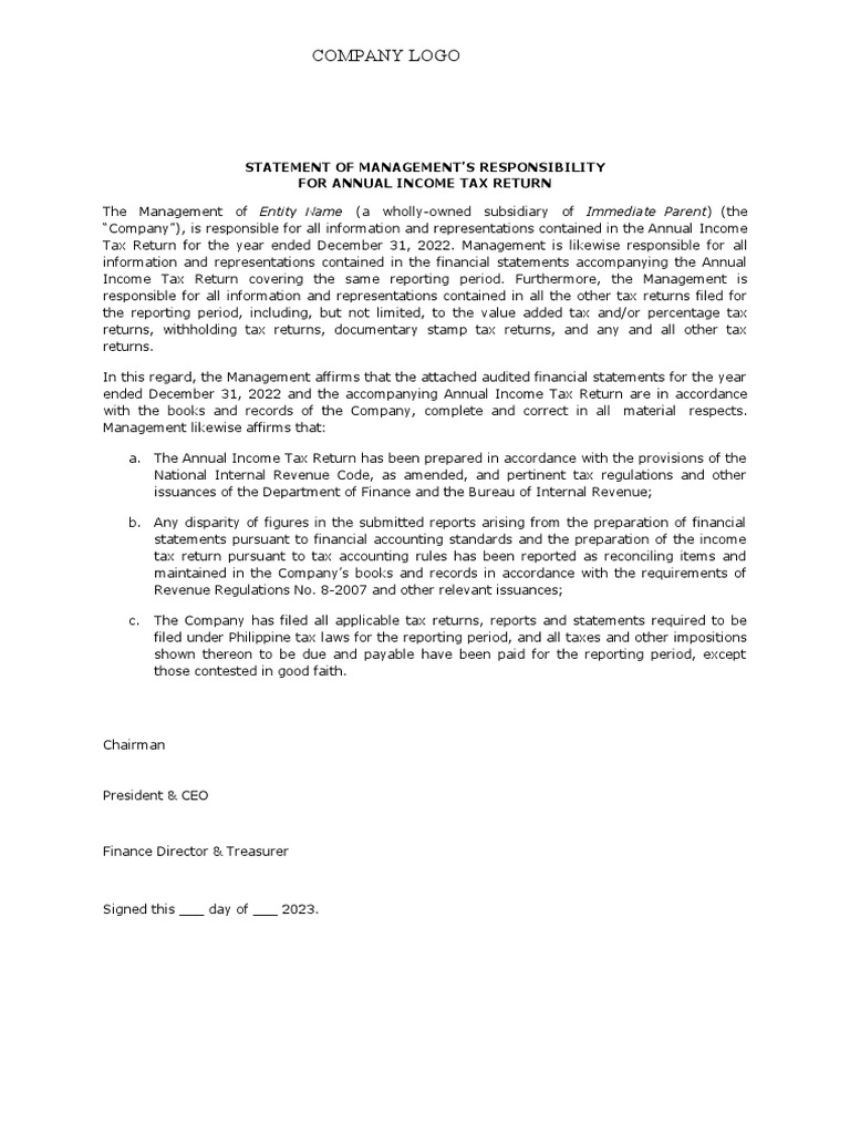 SMR FOR BIR Sample | PDF | Business | Finance & Money Management