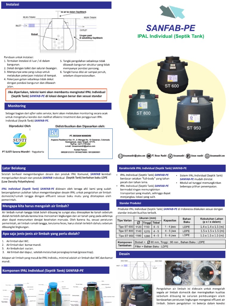 Brosur-Septiktank_IPAL-Individu-2022-draft | PDF