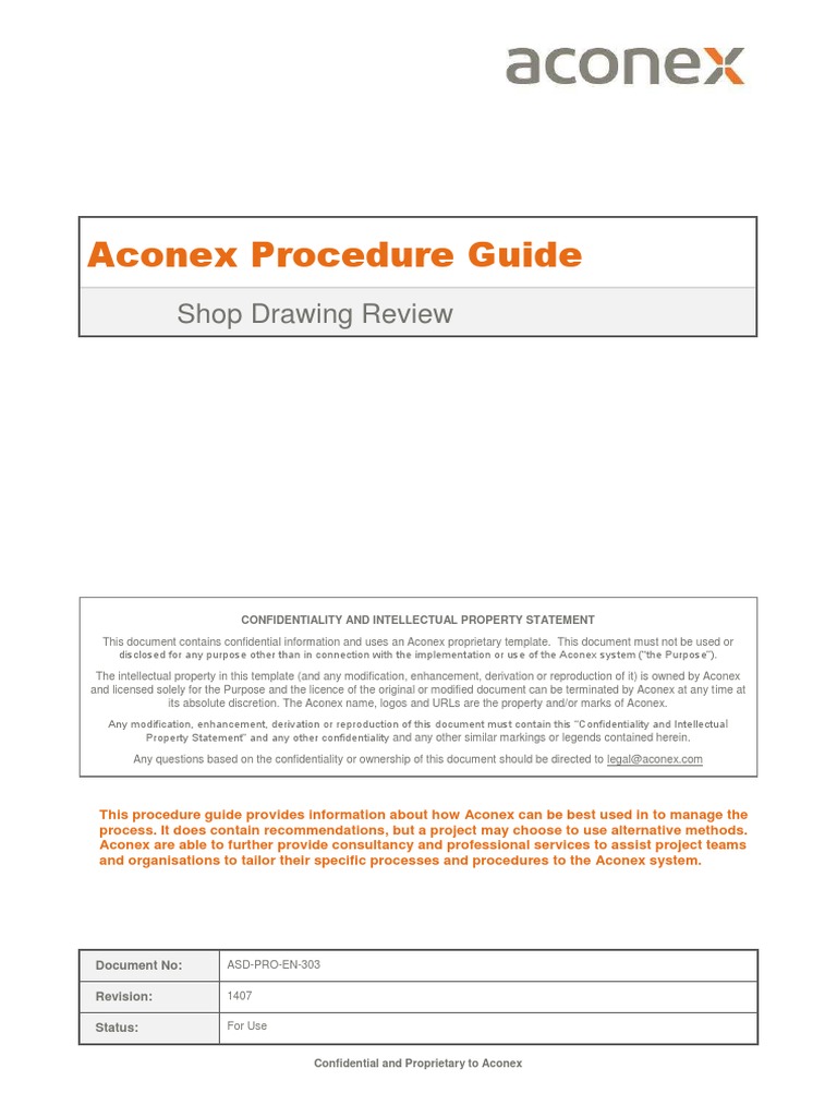 Document No Status Aconex Procedure Guid | PDF | Performance Indicator ...