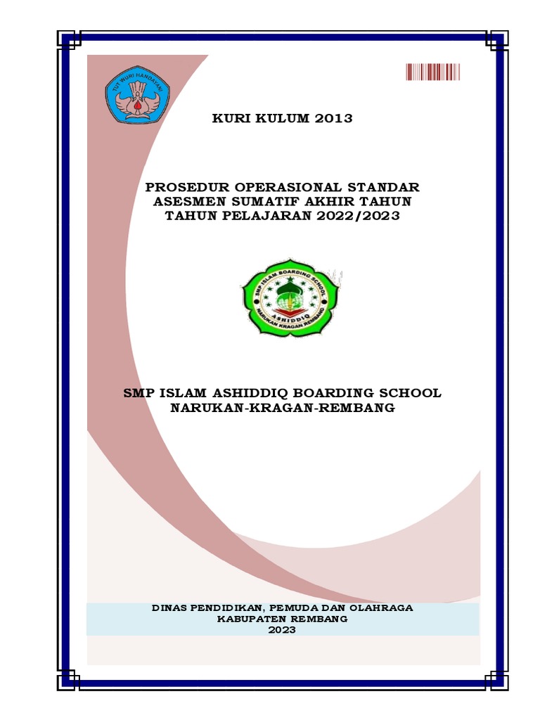 Cover POS Asesmen 2022-2023 | PDF