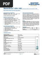 Technical Data Sheet Masterbrace 2200 | PDF | Concrete | Epoxy