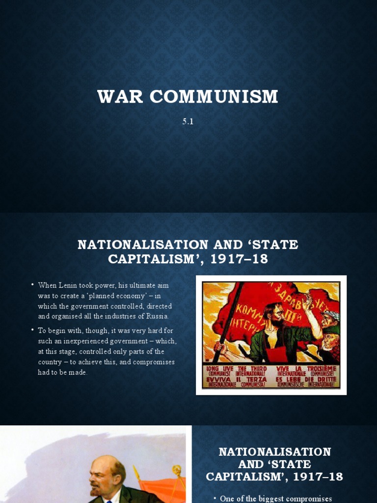 War Communism | PDF | Communism | Vladimir Lenin