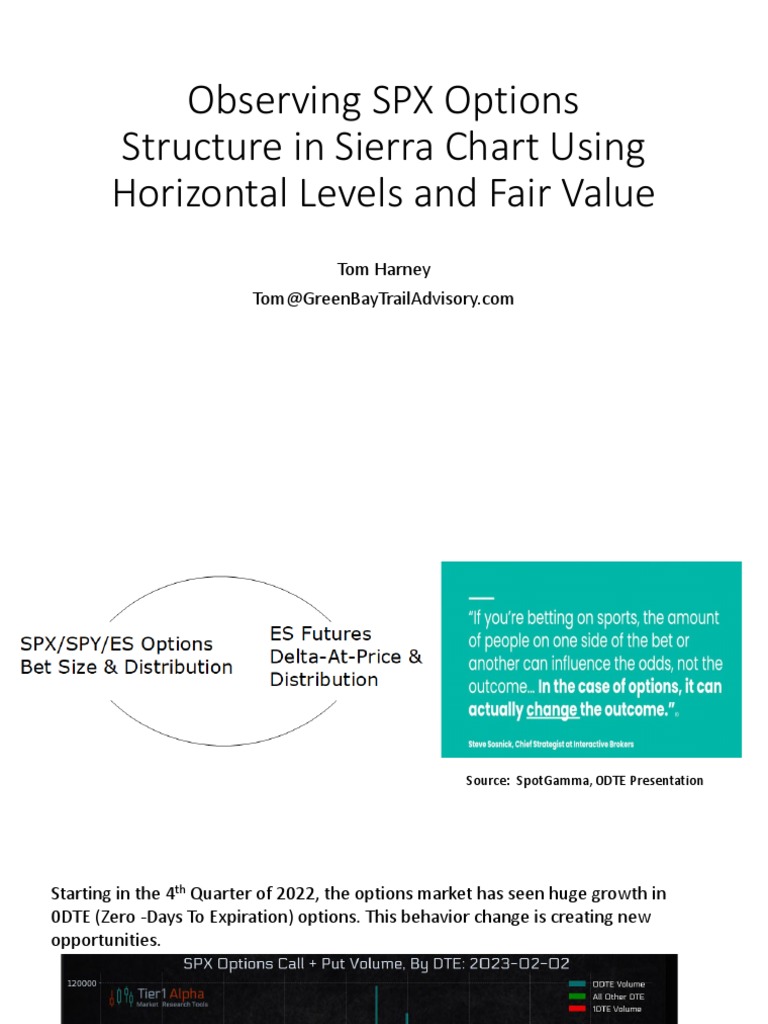 SPX Options & Horizontal Levels Strategy | PDF | Option (Finance ...