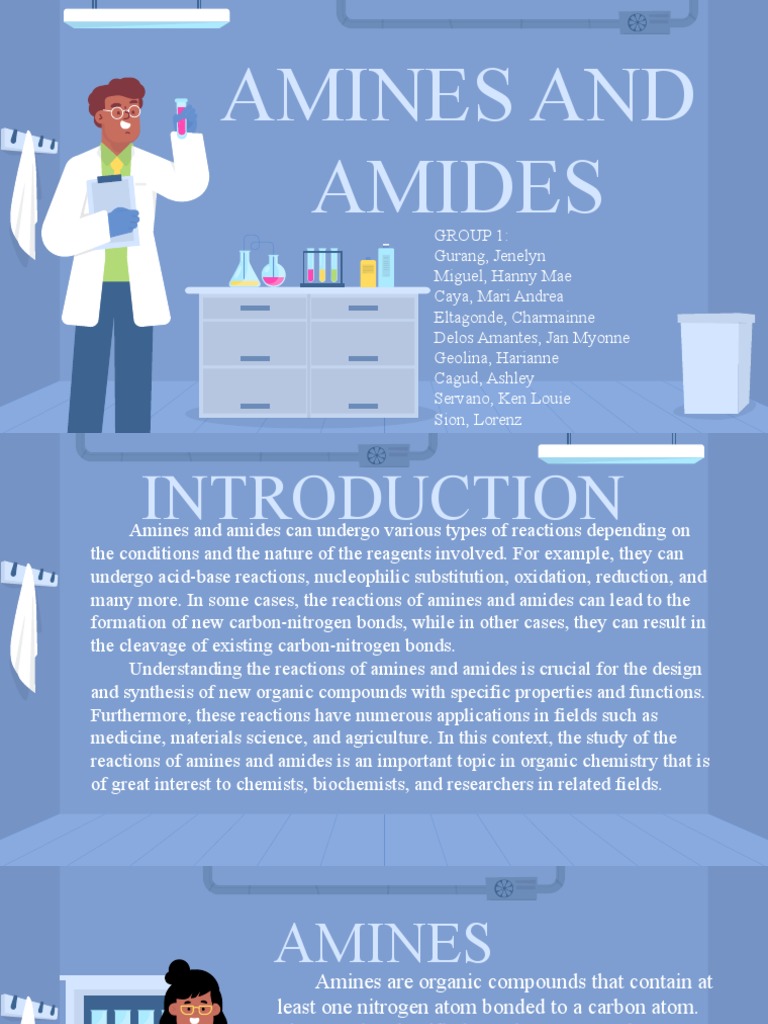 Amines Amides | PDF | Amine | Chemical Reactions