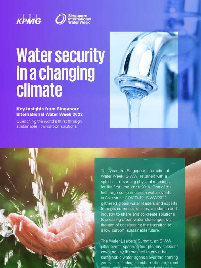 Key Insights From Singapore International Water Week 2022 | PDF ...
