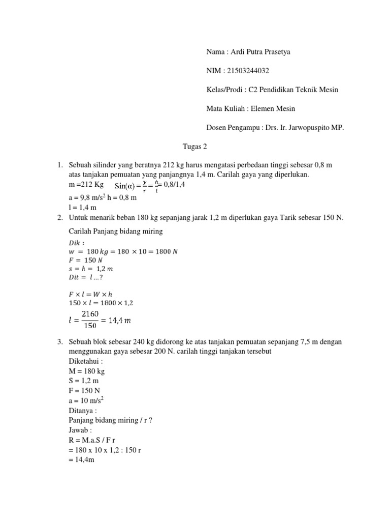 Ardi Putra Prasetya - 21503244032 - Tugas 2 | PDF