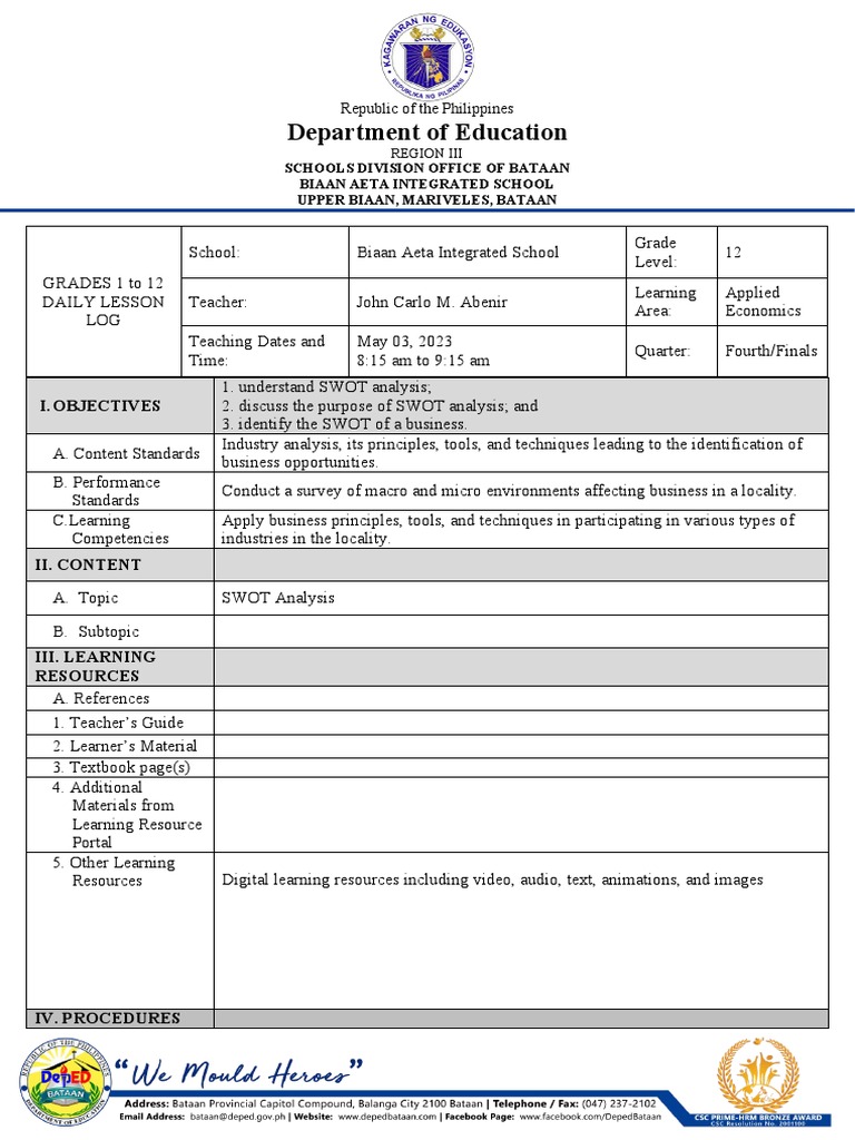 2may 3 Apply Business Principles, Tools, Techniques in Participating in ...