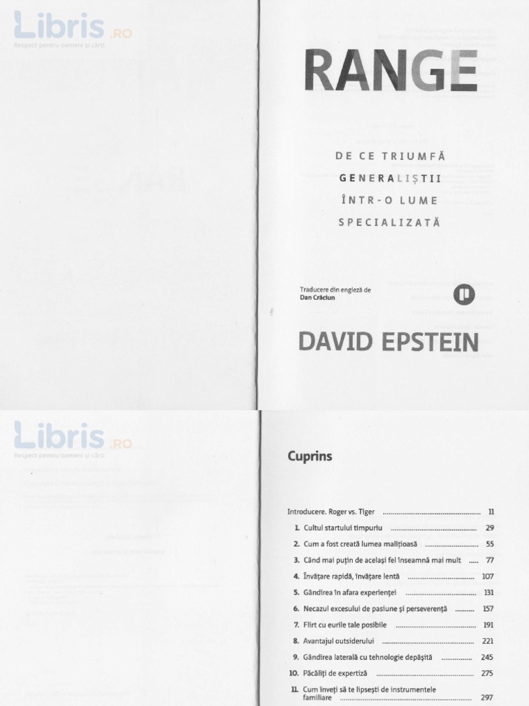 Range - David Epstein | PDF