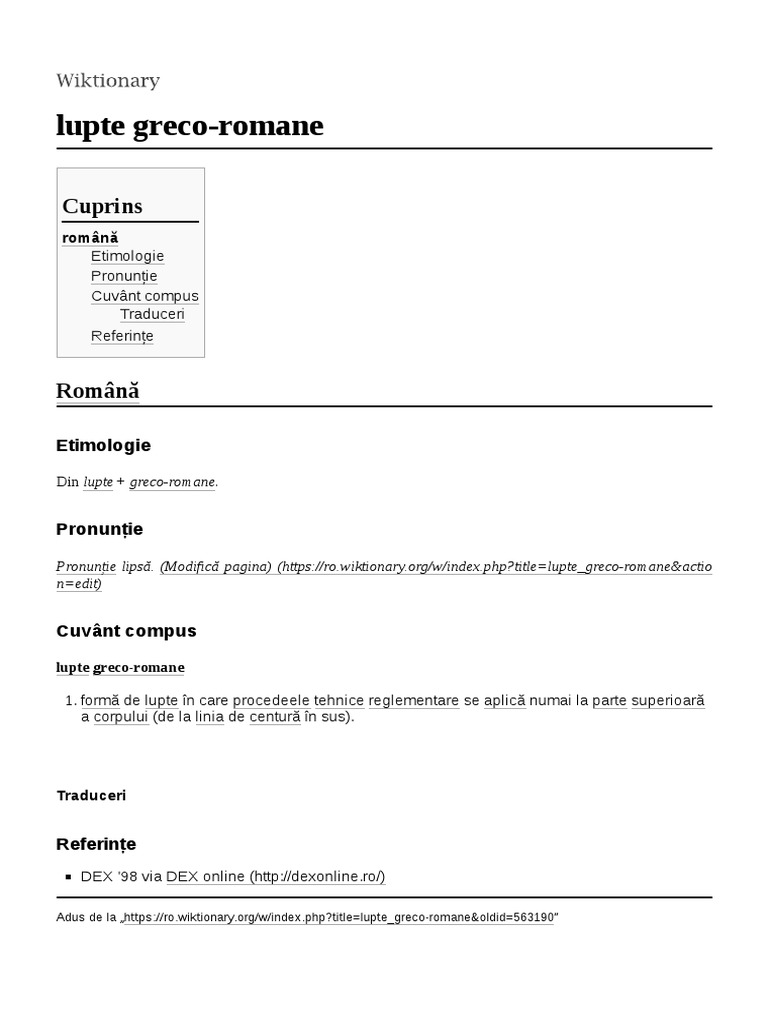 Lupte Greco Romane | PDF