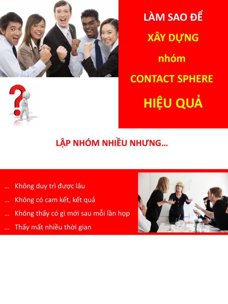 LÀM SAO ĐỂ XD NHÓM CONTACT SPHERE HIỆU QUẢ - kts Dũng | PDF