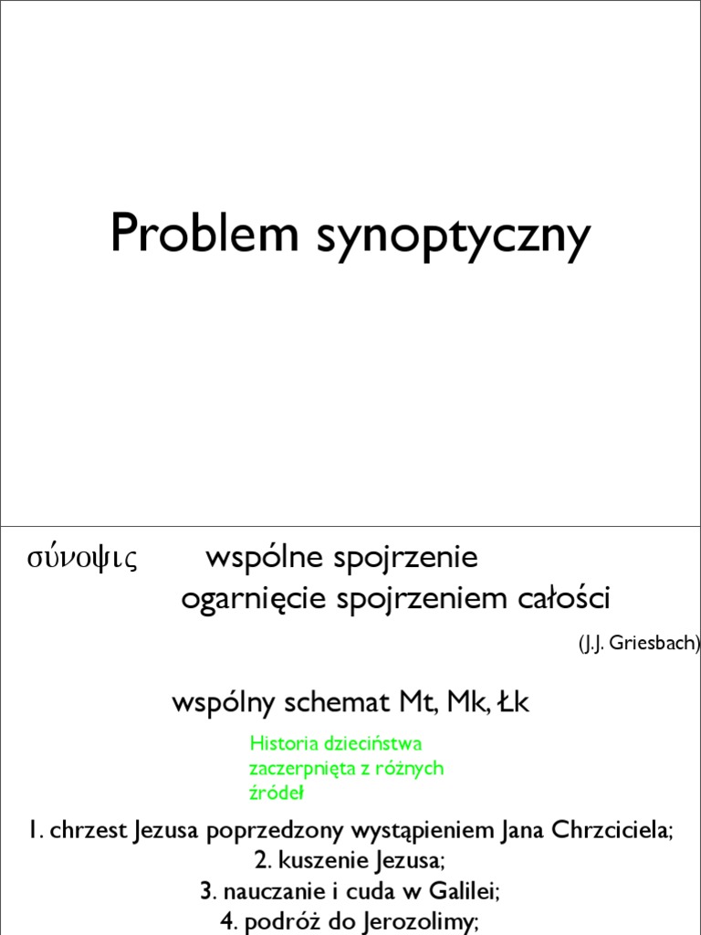 Problem Synoptyczny Kopia | PDF