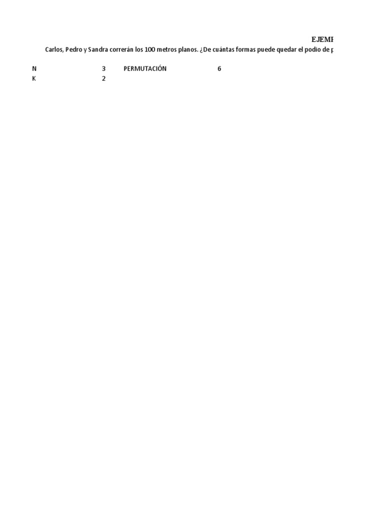 Permutaciones Y Combinaciones Pdf