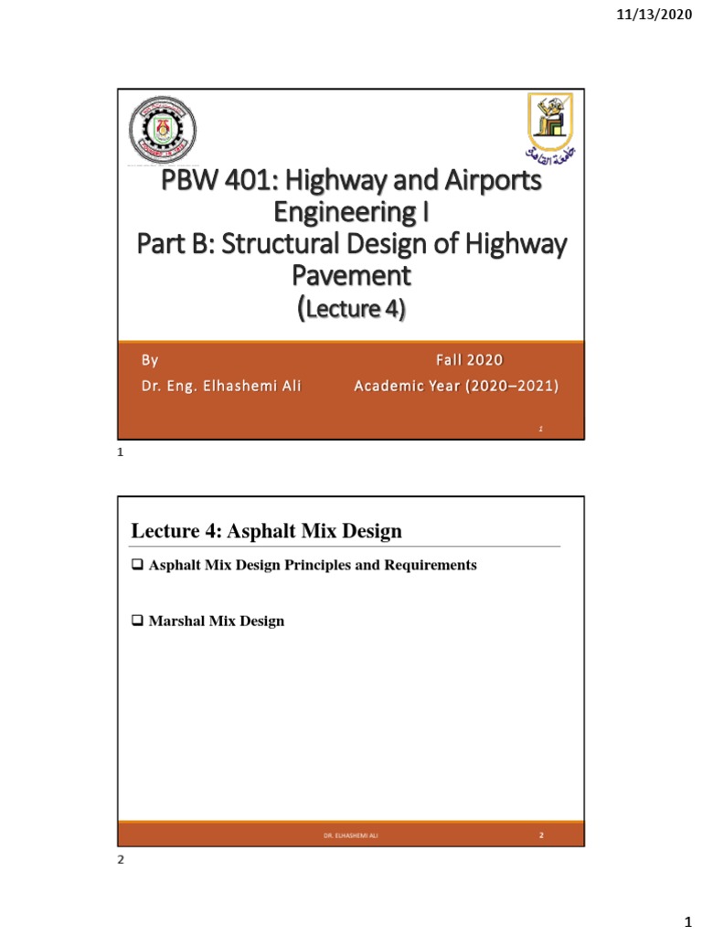 PWB401 Structural Design of Highway Pavement - Lecture 4 | PDF ... PWB401 Structural Design of Highway Pavement - Lecture 4 | PDF ...