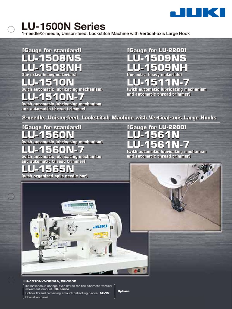 LU-1500N Series: LU-1508NS LU-1508NH LU-1510N LU-1510N-7 LU-1509NS LU ...