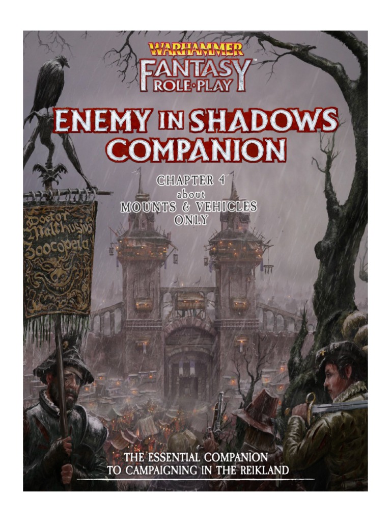 WFRP 4e - The Enemy Within - Part 1 - Enemy in Shadows Companion - Chapter 4 Only | PDF | Cart ...