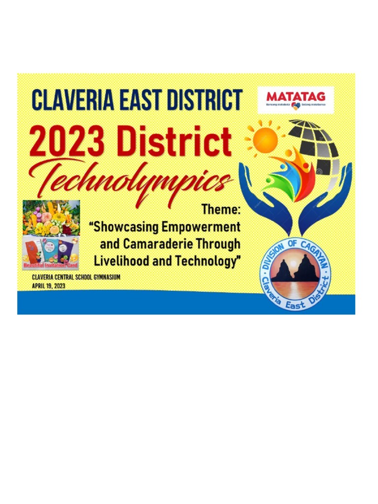 NARRATIVE REPORT District Technolympics | PDF