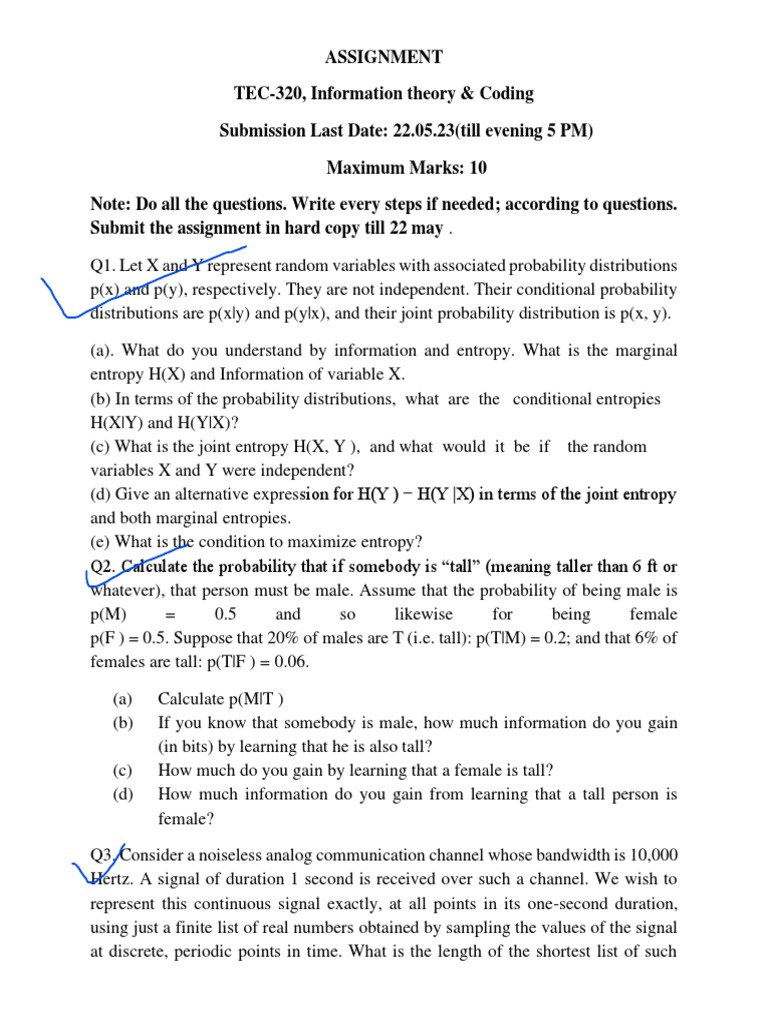 TEC 320, Assignment, Submission Date 22 May | PDF