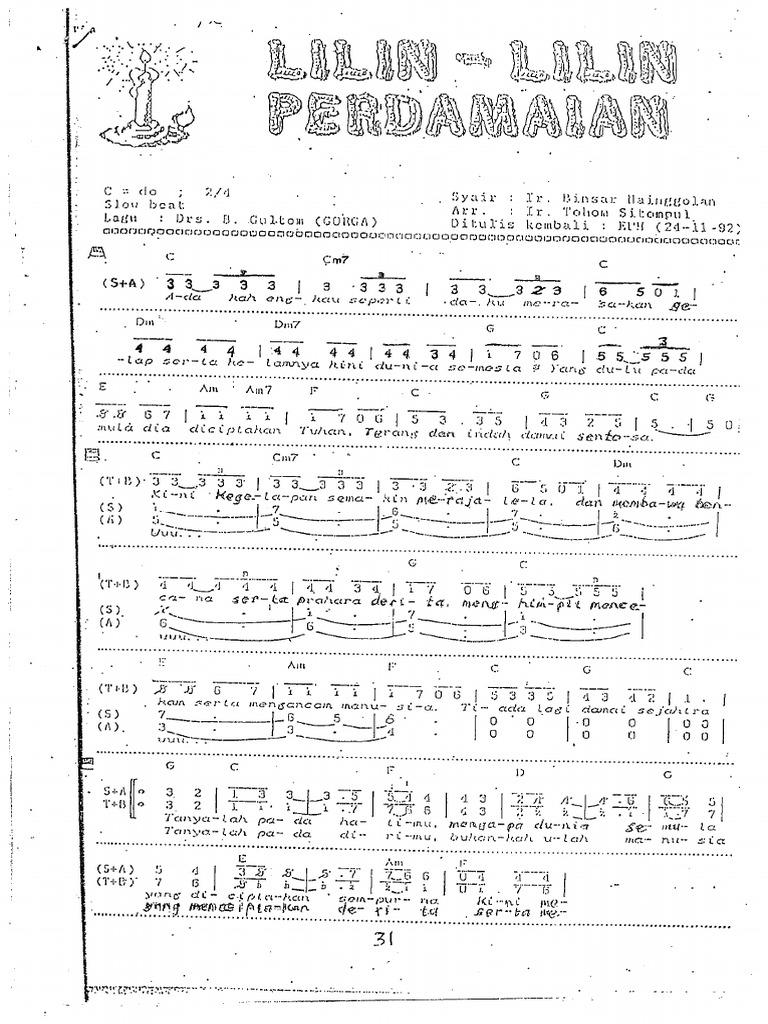 LILIN LILIN PERDAMAIAN | PDF