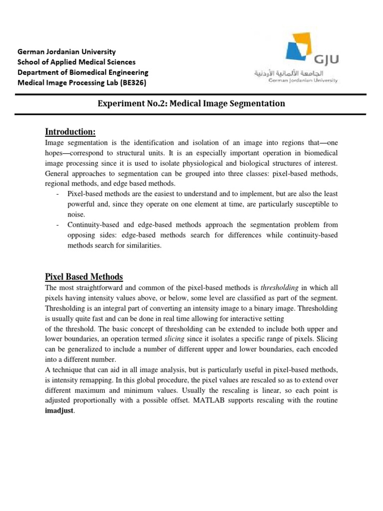 Image Segmentation Pdf Image Segmentation Image Processing