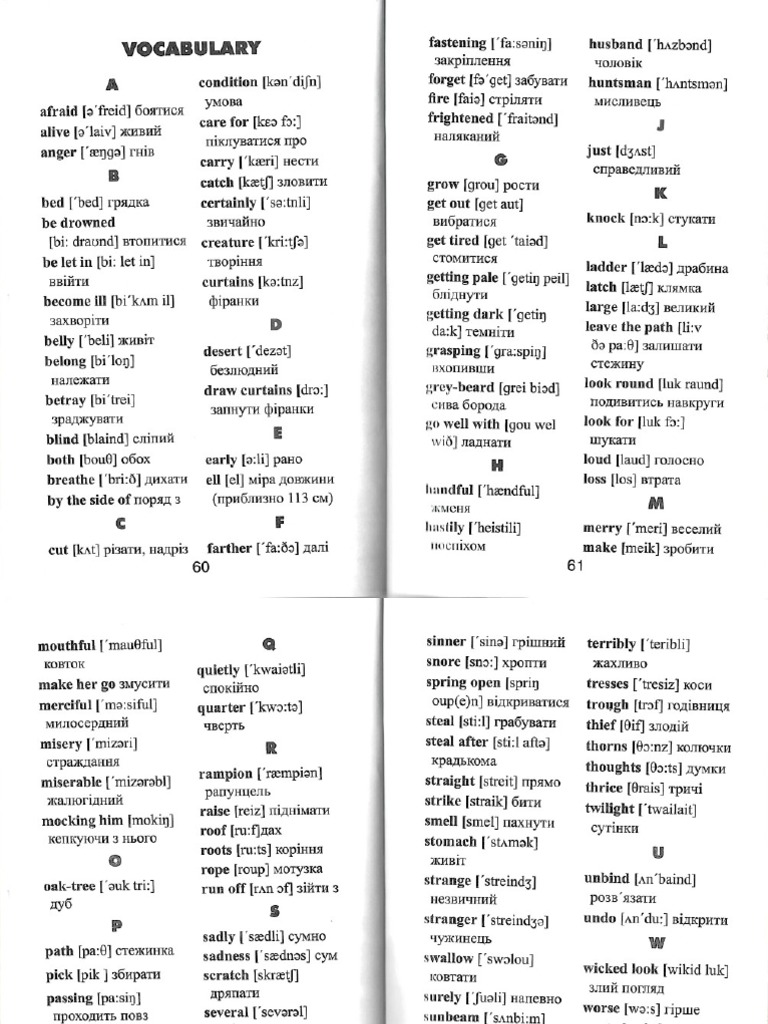 Little Red Riding Hood Vocabulary Beginner | PDF