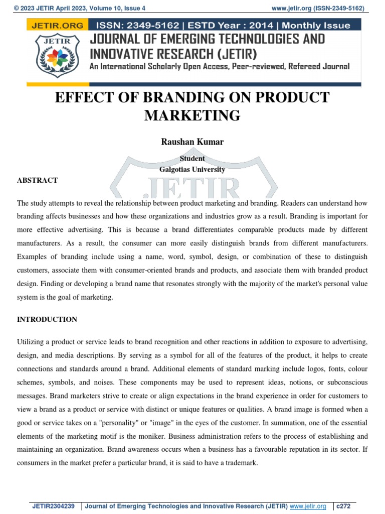 Branding of Product Marketing | PDF | Brand | Marketing