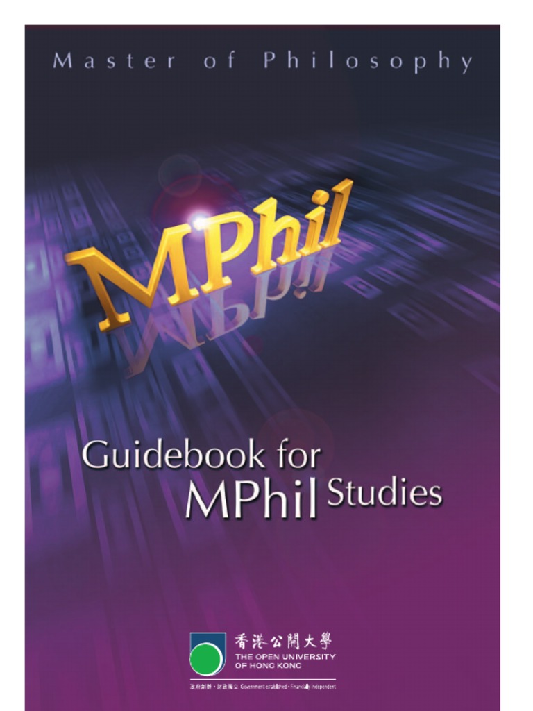 MPhil Guidebook | Thesis | Academic Degree