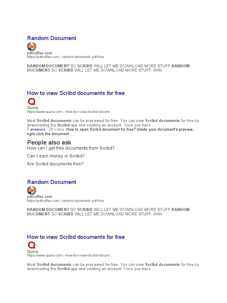 Random Document: People Also Ask | PDF | Scribd | E Commerce