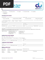 Telkom International Roaming Form | PDF | Finance & Money Management