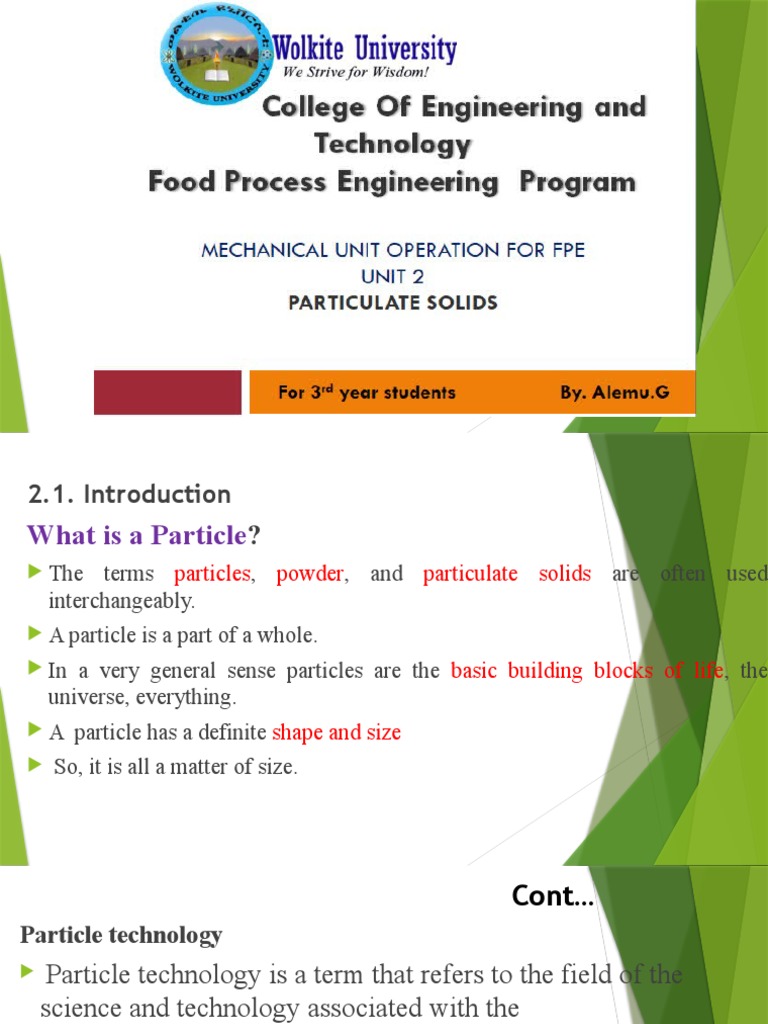 Particle Technology and Characterization | PDF | Mill (Grinding) | Drag (Physics)