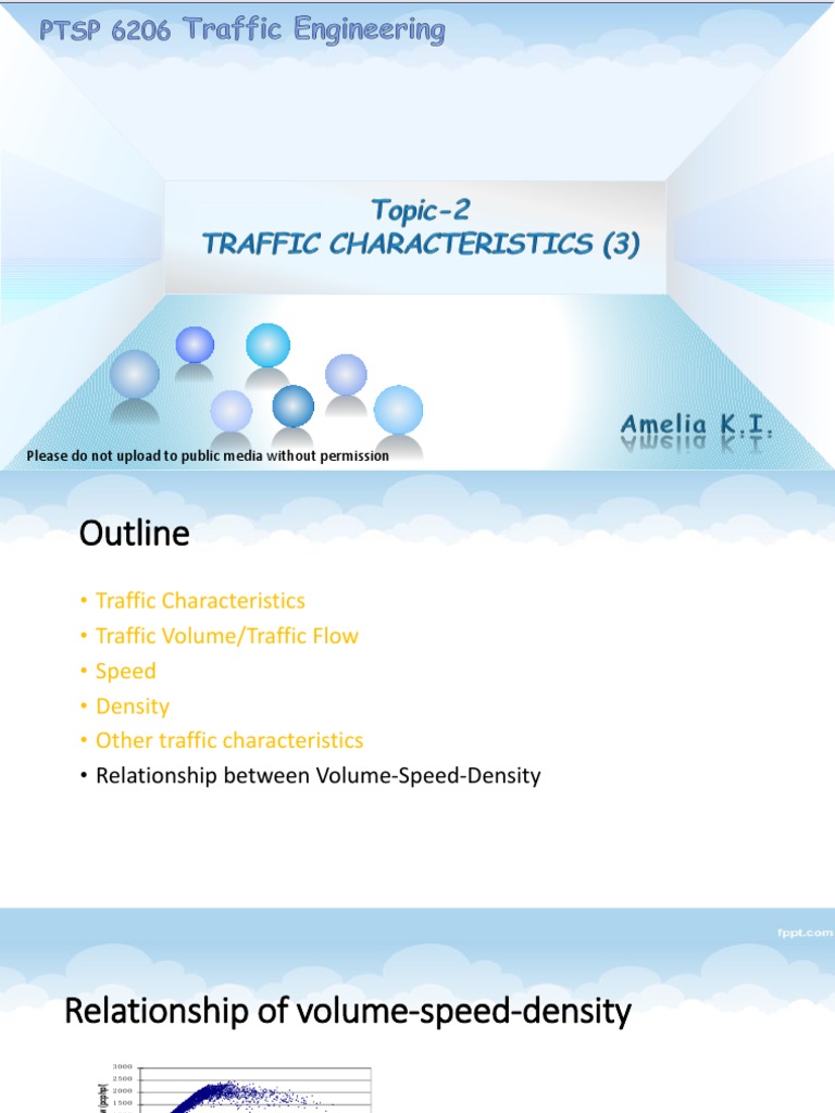 04 - Traffic Characteristics - Relationship Speed Volume Density | PDF