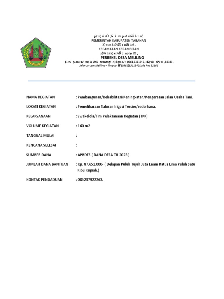 Papan Proyek 2023 | PDF