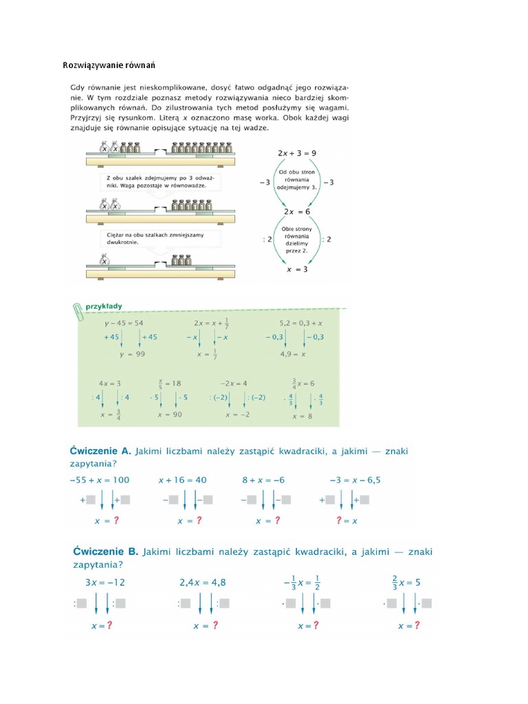 Rozwiazywanie rownan | PDF