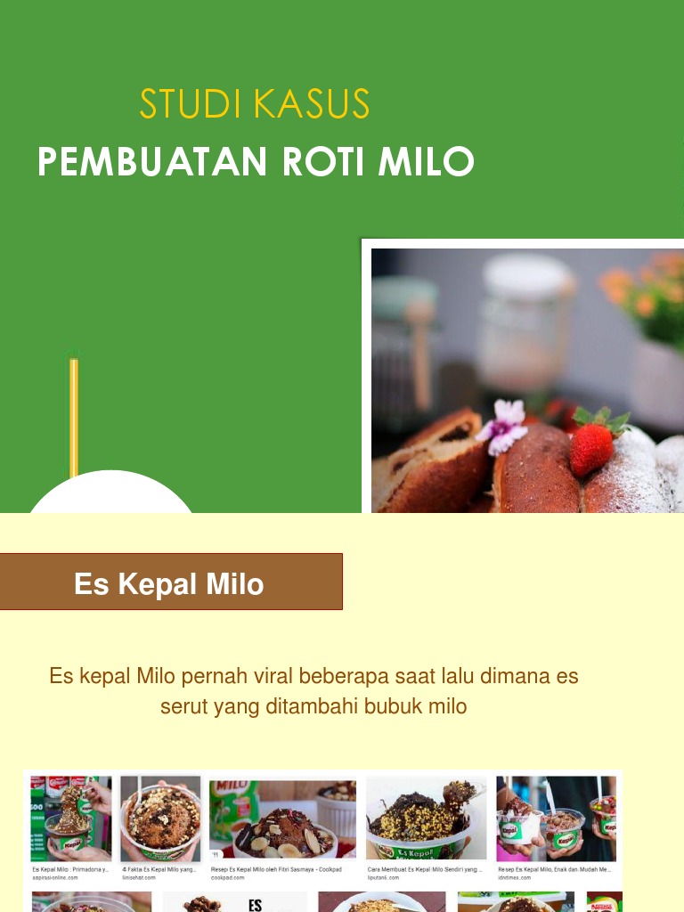 Studi Pembuatan Roti Milo | PDF