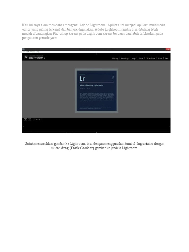 Cara Mengguankan Adobe Lightroom | PDF