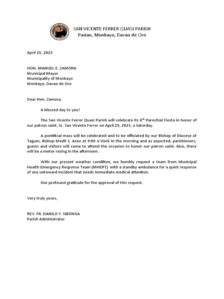 SVF Letter To MHERT | PDF