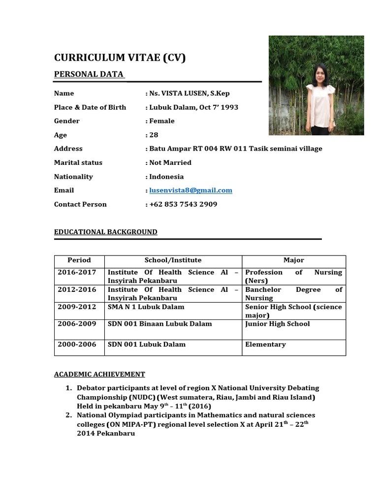 Curriculum Vitae New | PDF