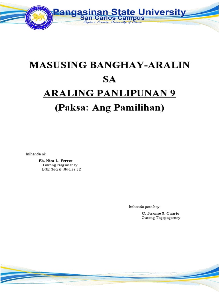 Ferrer Nica L Revised DLP | PDF