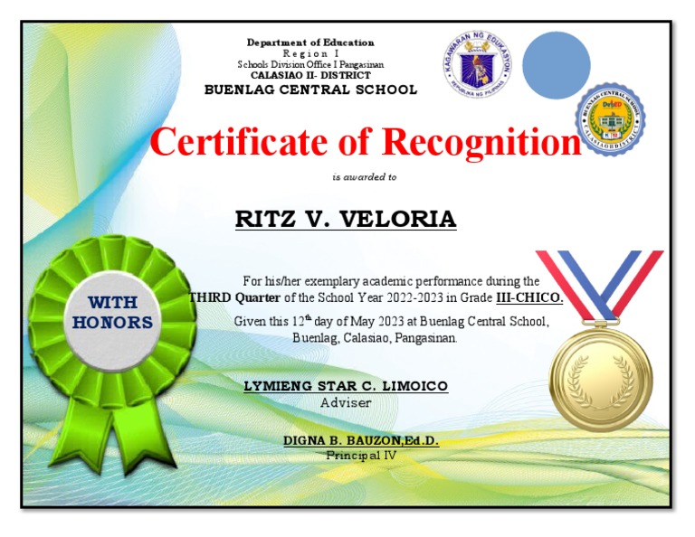 Bcs Certificate Of Learners Pdf