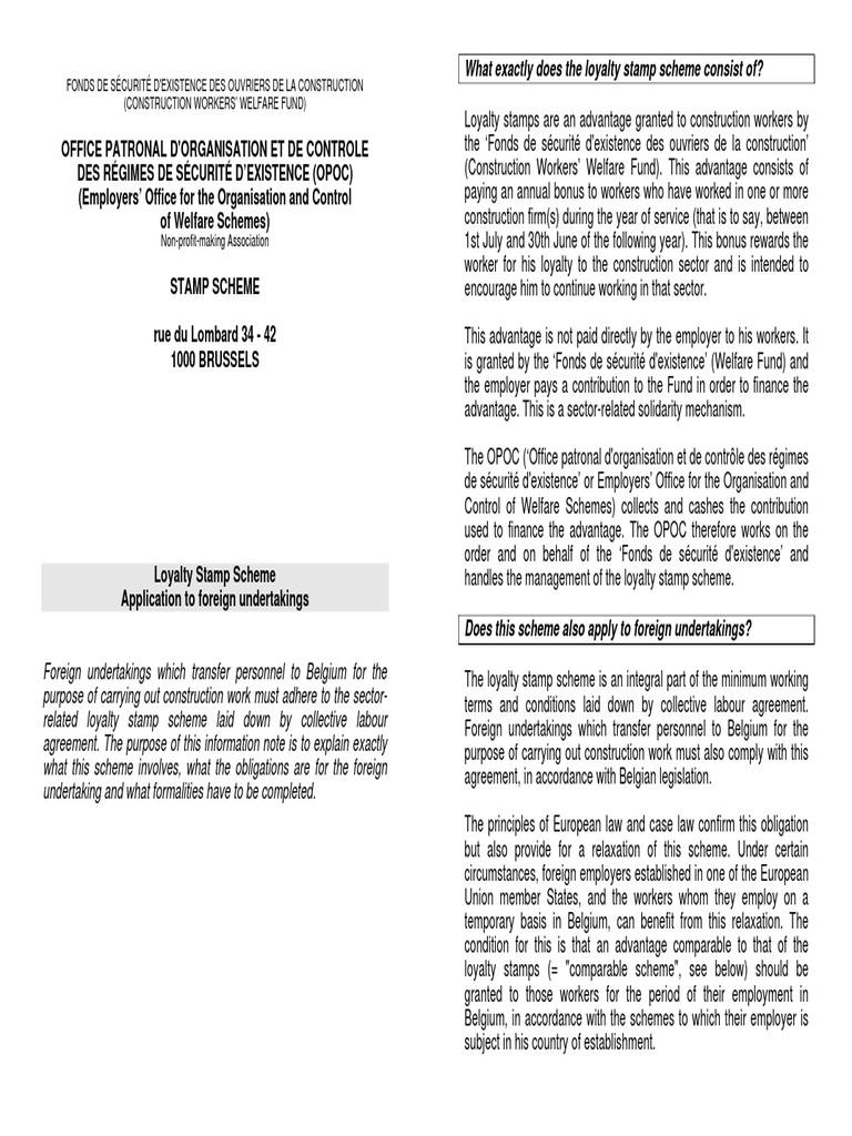 Opoc Brochure E | PDF | Employment | Social Security (United States)