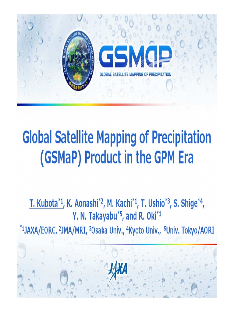 Gsmap Jaxa | PDF