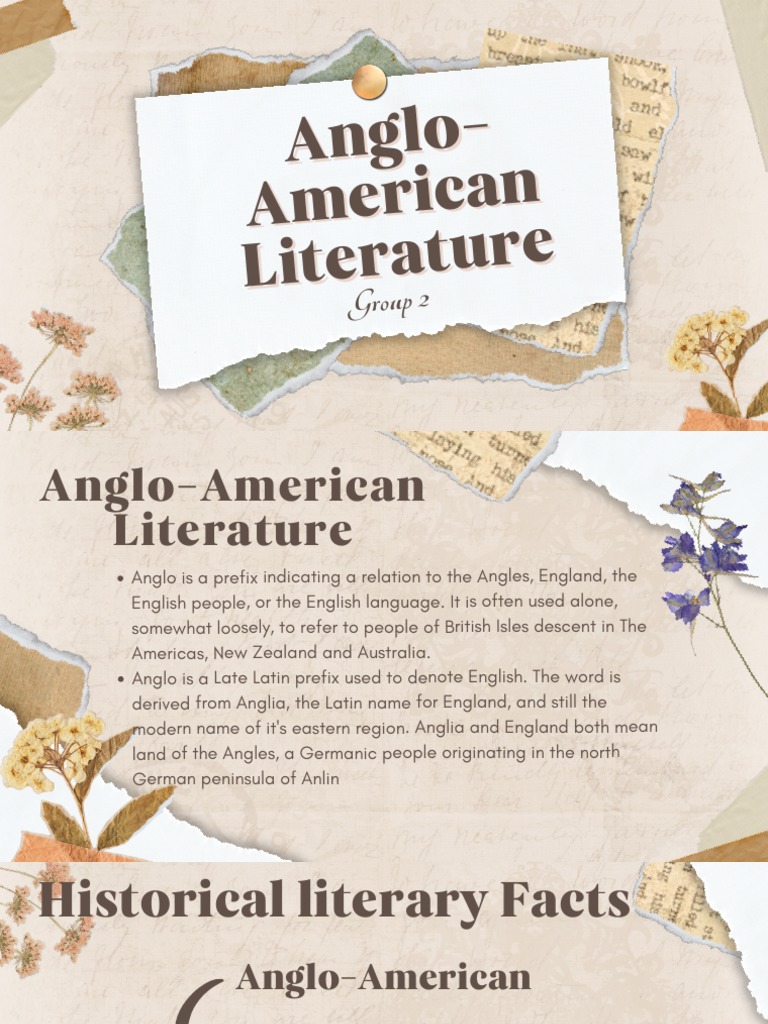 Anglo American Literature | PDF | Beowulf | English Literature