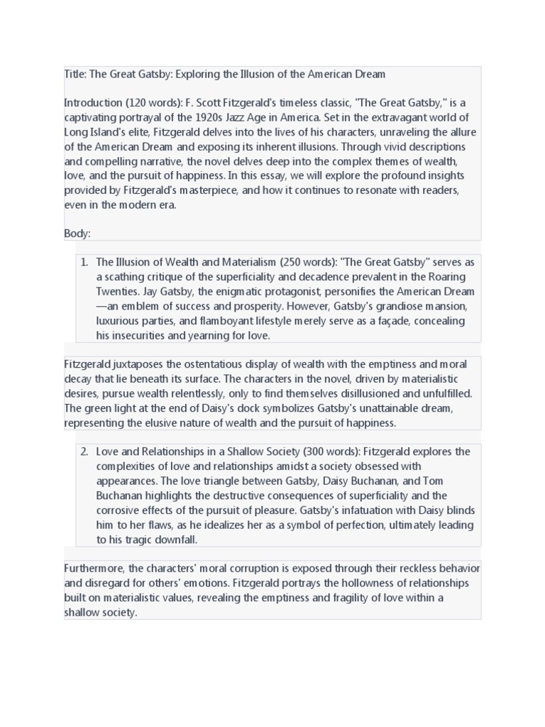 10 | PDF | The Great Gatsby | F. Scott Fitzgerald