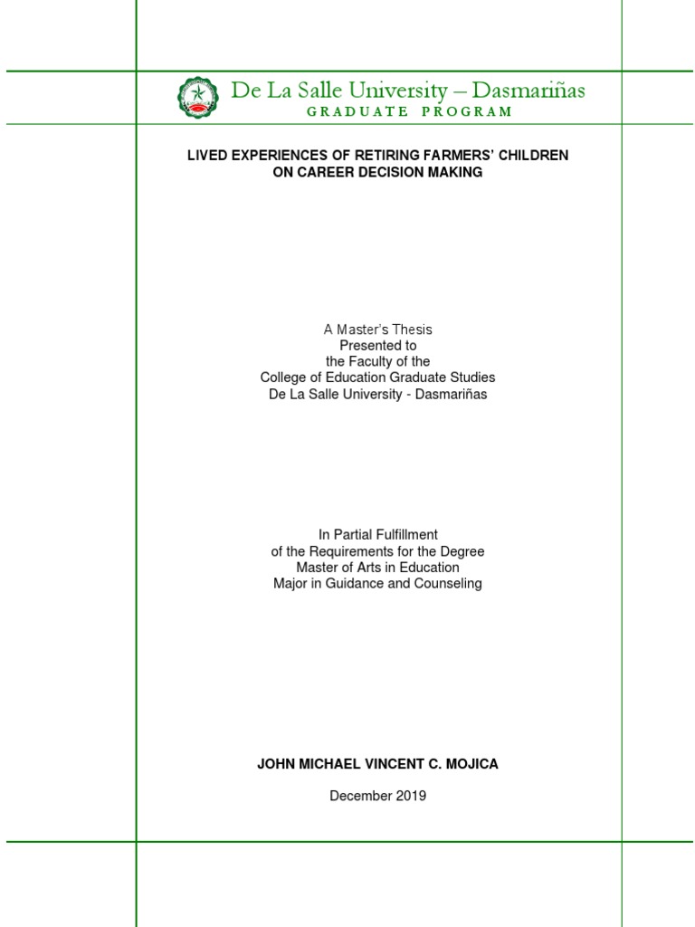 Sample Phenomenological Research (1) | PDF