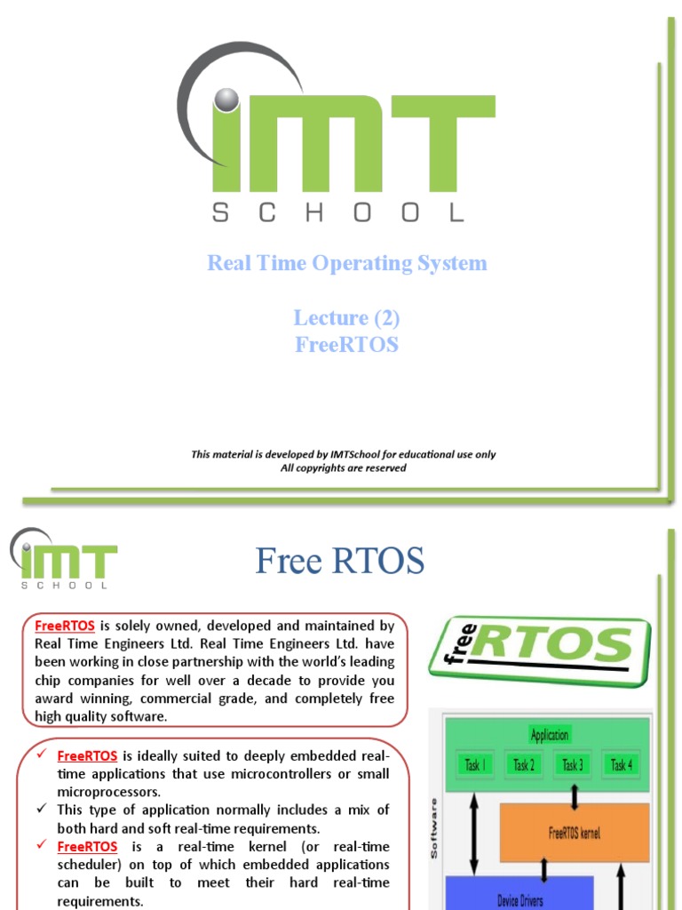 Lecture 2 FreeRTOS Basics | PDF