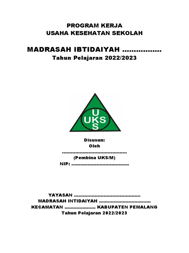 Program Kerja UKS MI | PDF