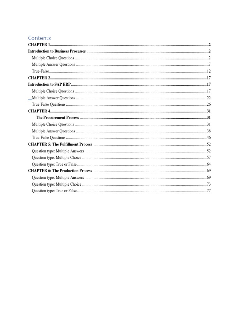 TEST BANK Erp | PDF TEST BANK Erp | PDF