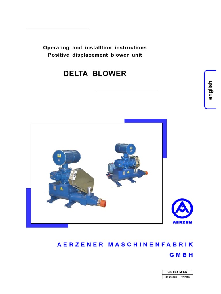 Manual - Aerzen Delta Blower | PDF
